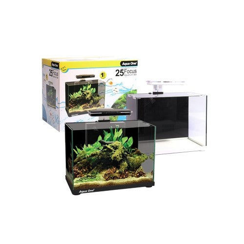 Aqua One Focus Aquarium 25L Black – Tails Pet Centre